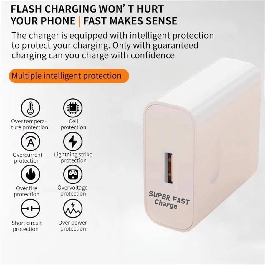 Super Fast Charging Cable with Adapter for Android Type-C iOS Cellphone ...