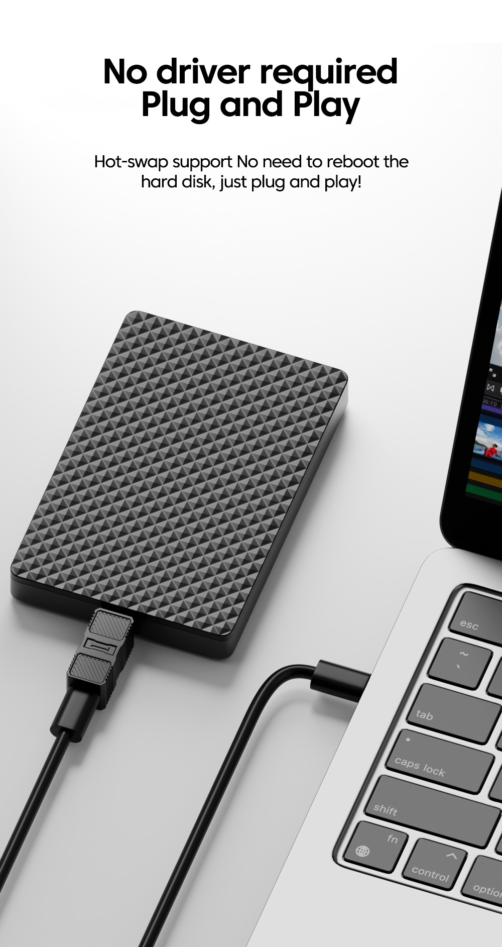 USB 3.0-B Square Port Printer Charging Data Transfer Hard Disk Box ...