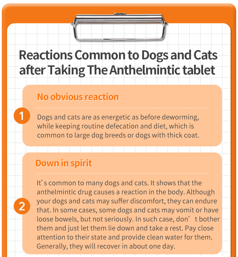 PUAINTA Pet Dewormer Tablet Anti Hookworm Whipworm Roundworm Nematode ...