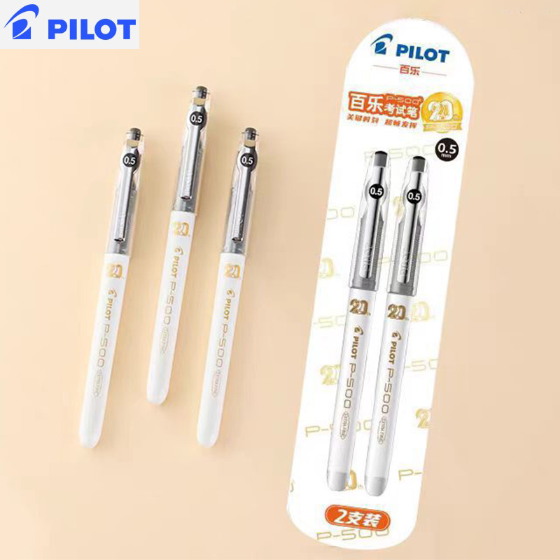 2Pcs Japan PILOT P500 Gel Pen Rolling Ball Pens Extra Fine Point ...