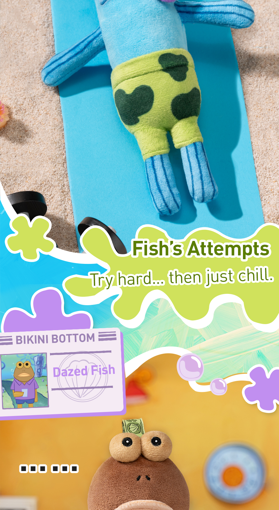 POP MART Bikini Bottom Buddies - Whimsical Plush Blind Box Action Toys ...