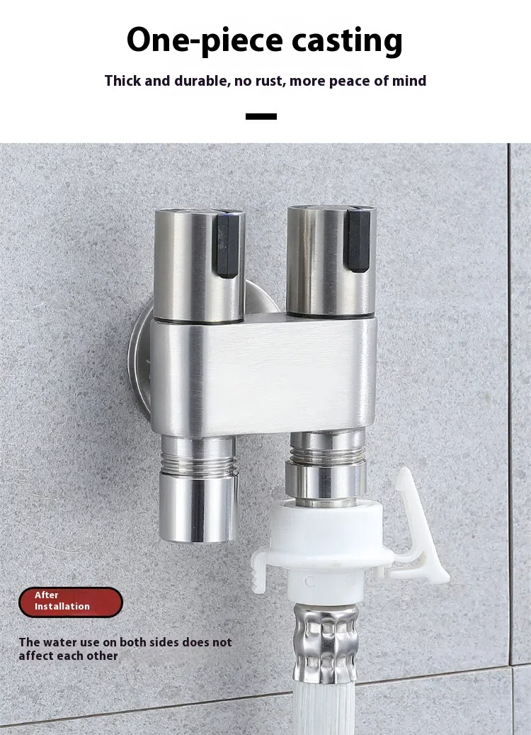 304 Stainless Steel Dual-Control Faucet, Two-Way Water Distribution ...