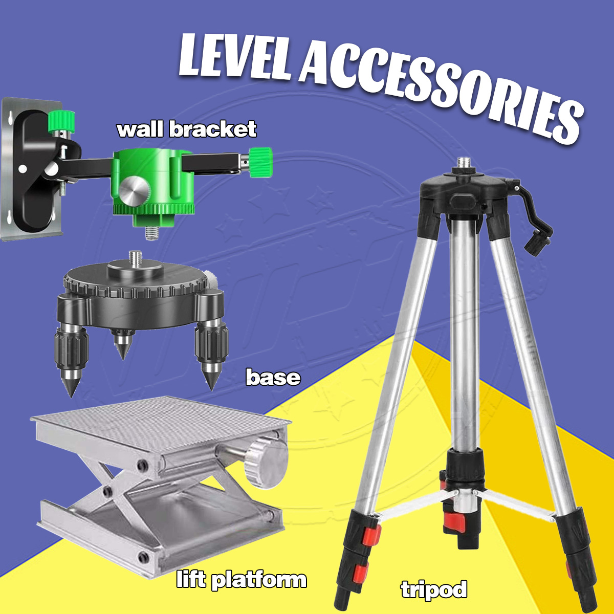 laser level Base Tripod Stand Laser Level Machine Adjustable Aluminium ...