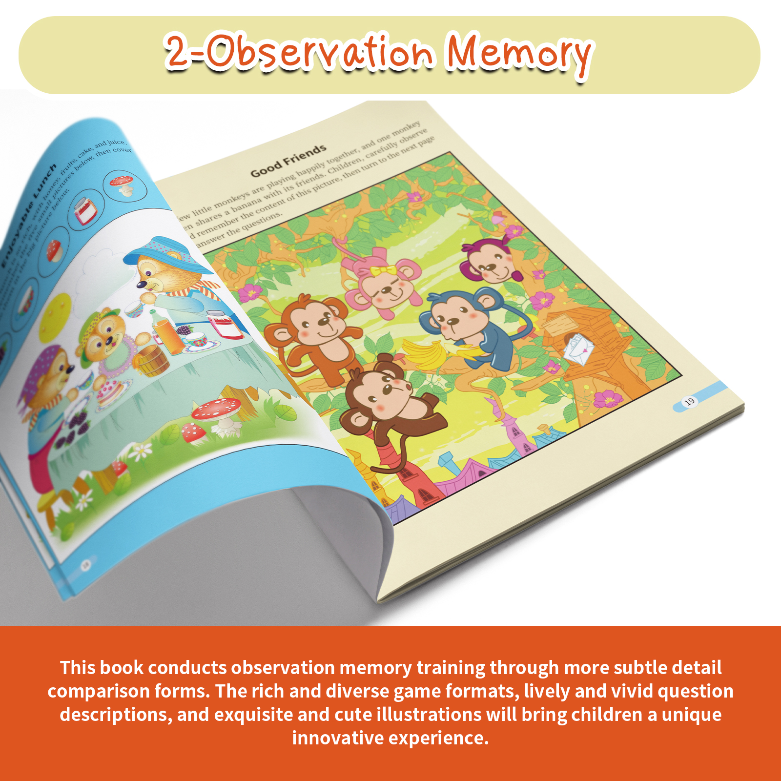 Unique Memory Adventure Kit for 3+ Year Olds (4 Books) | Diverse Themes | Engaging Memory Games ...
