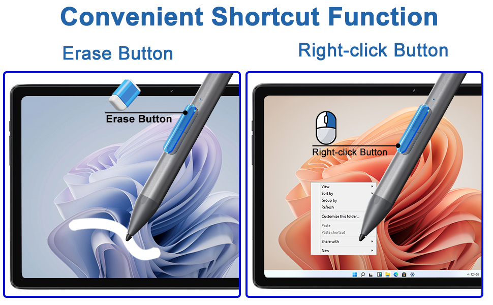 Surface Pro Pen Stylus for Surface Pro 12/11/9/10/8/X/7/6/5/4/3 4096 ...