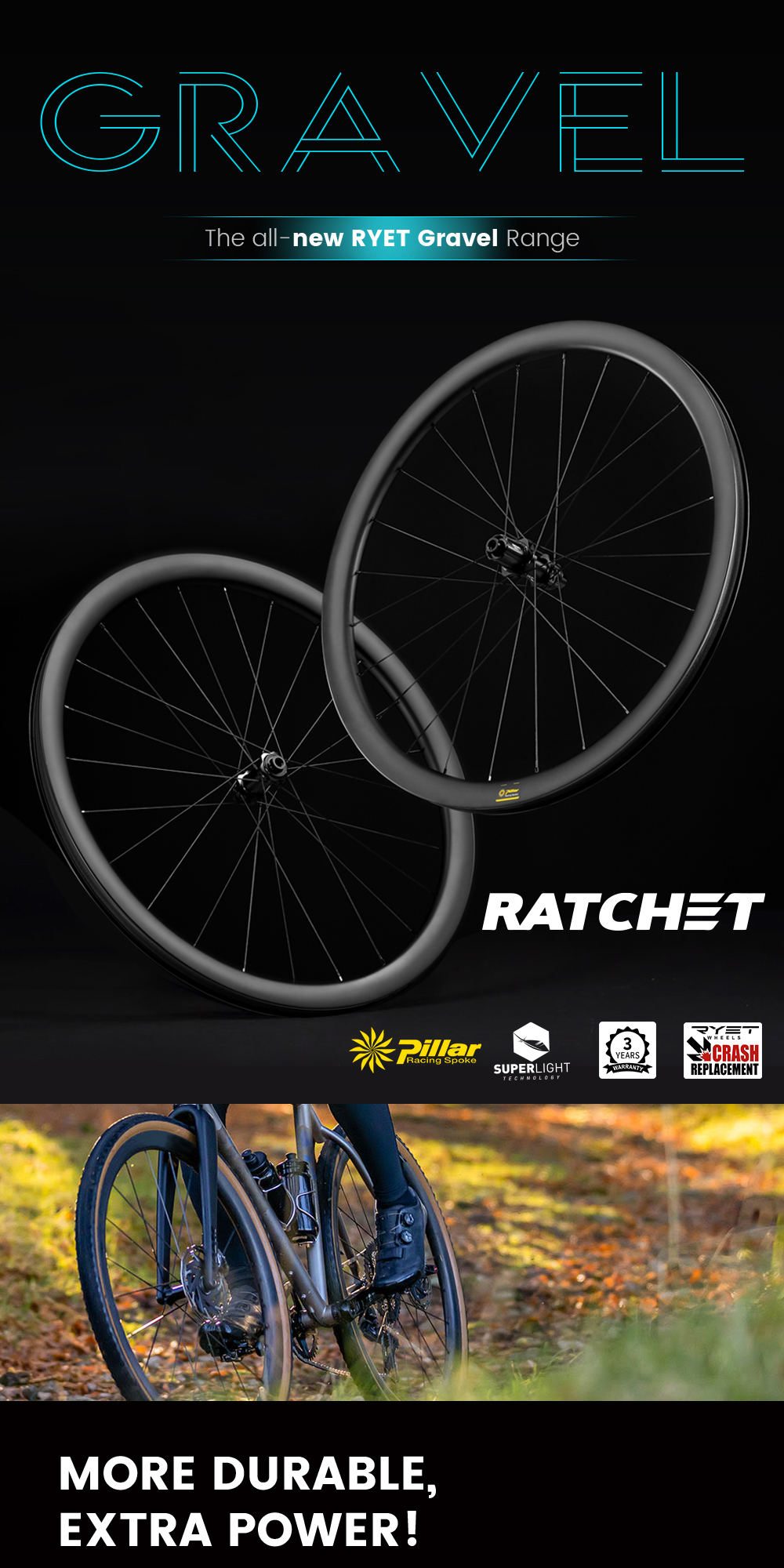 2025 RYET GRAVEL Carbon Wheelsets Disc Brake Ratchet Hub Tubeless Ready ...