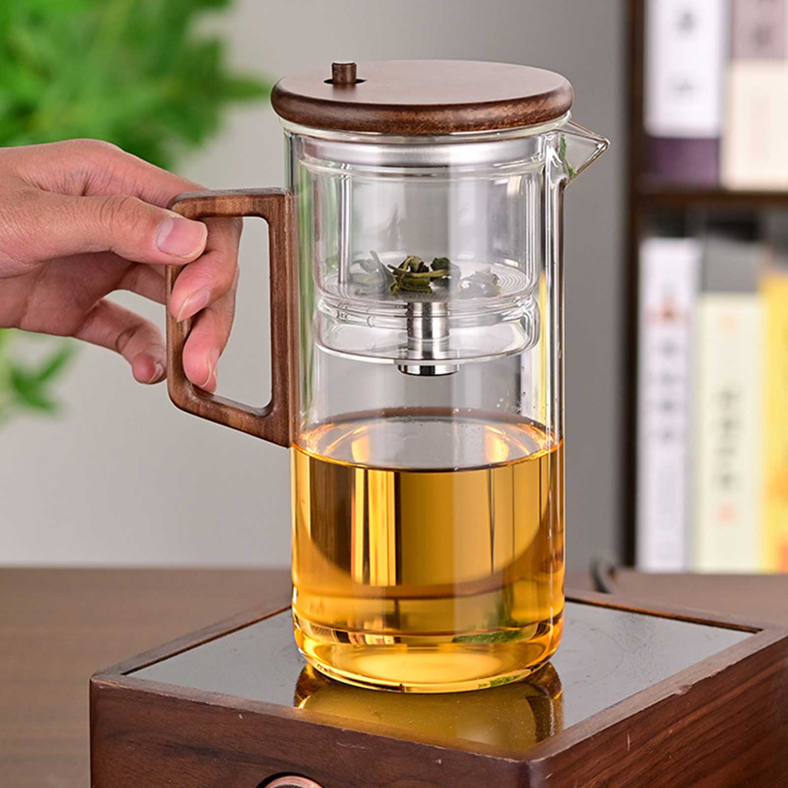 [Local delivery] Water Separation Inner Container Teapot One Click ...