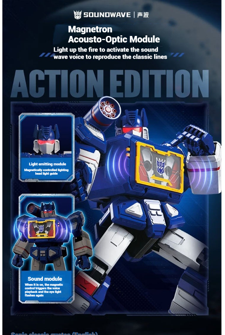 Blockees SOUNOWAVE Transformers Sonic Model Pluco Legendary Edition ...