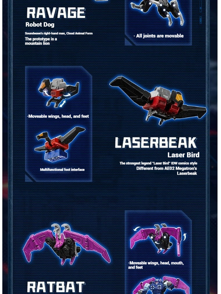 Blockees SOUNOWAVE Transformers Sonic Model Pluco Legendary Edition ...