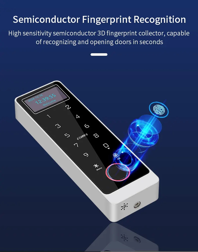 LCD Screen Tuya Access Control Wifi Mobile APP Remote Door Lock ...