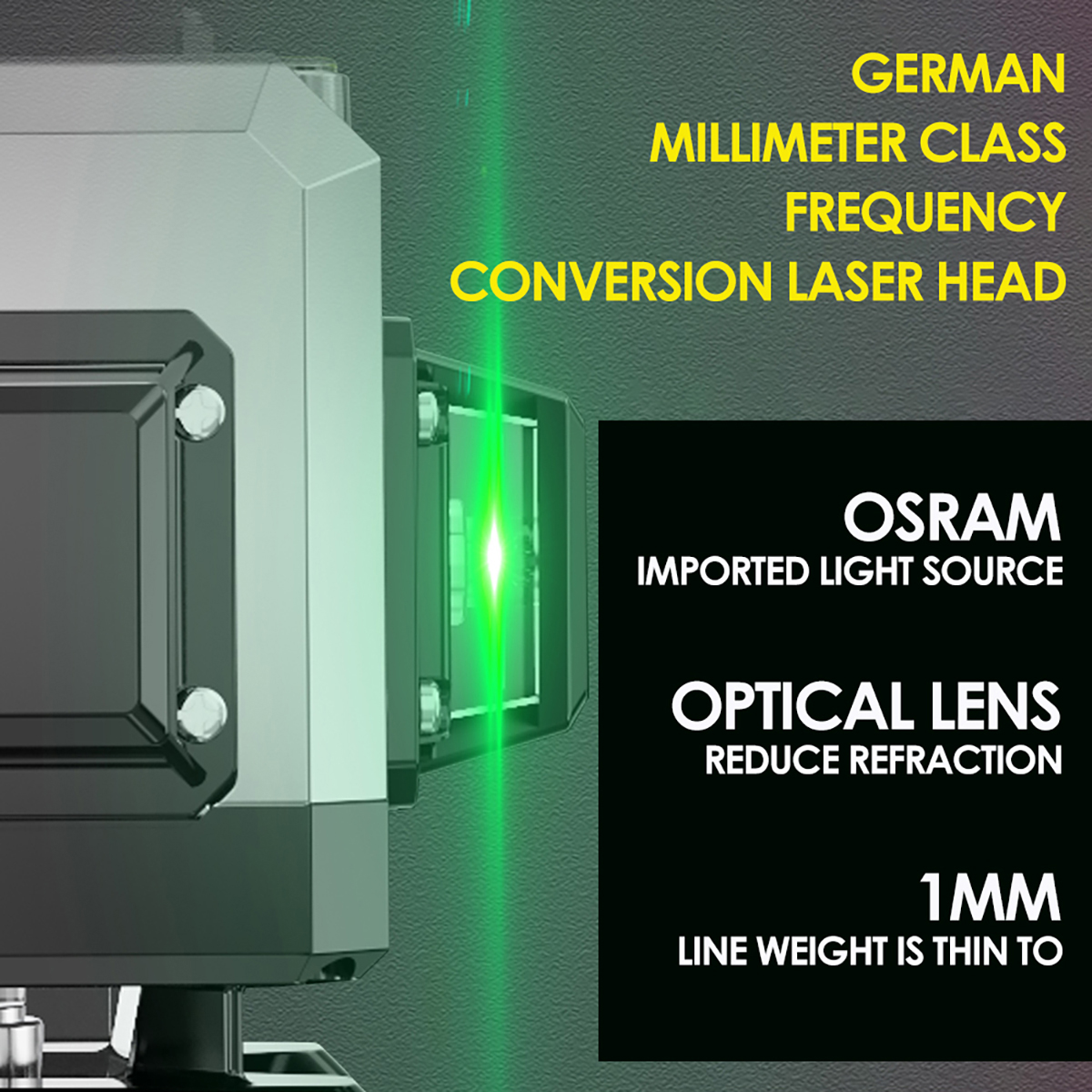 16 Lines 4D Laser Level Outdoor Bright Light Green Line Self-Leveling ...