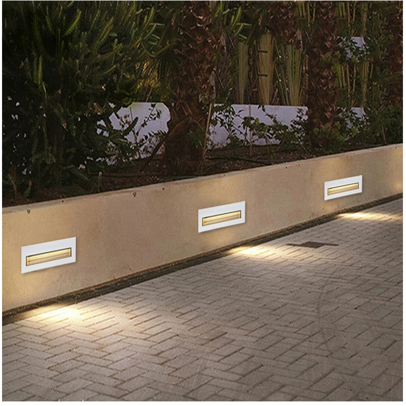 Outdoor Waterproof IP65 footlight Lighting Recessed Wall Lamp LED ...