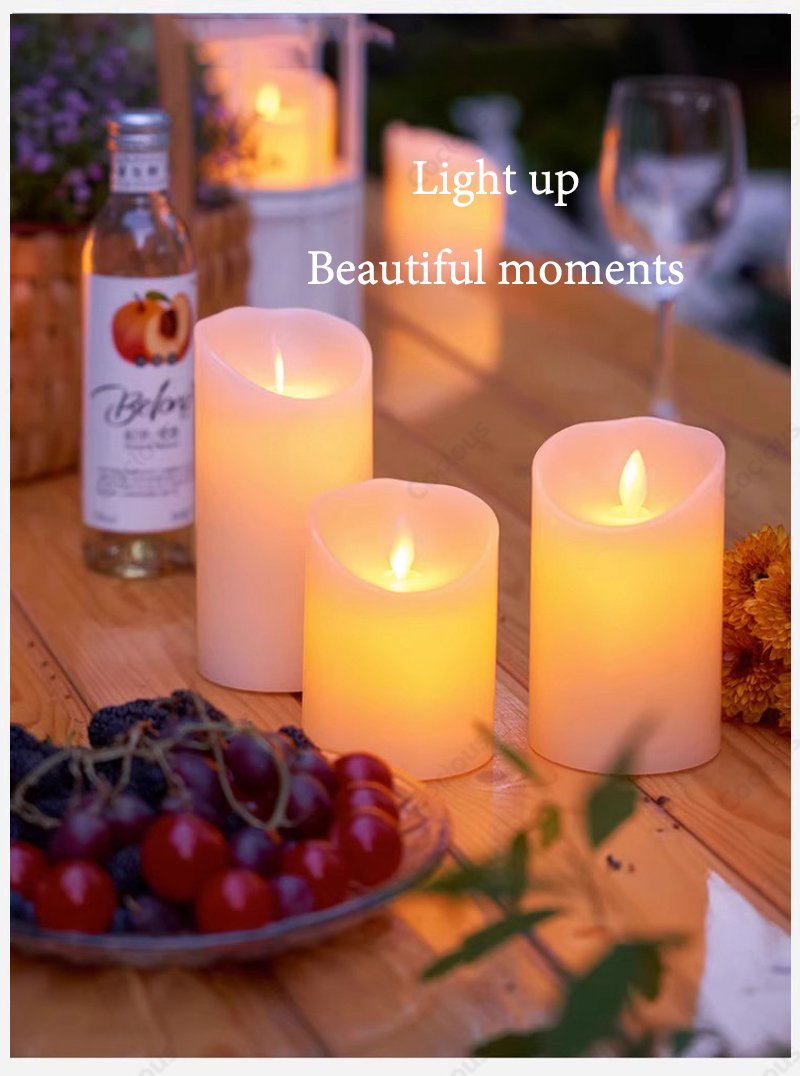 LED Electronic Candle Lamp Tea Lamp Family Wedding Birthday Decoration ...
