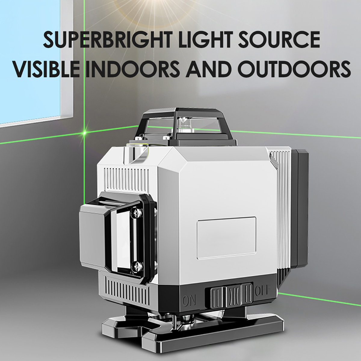 16 Lines 4D Green Laser Level Self-Leveling Wireless Remote 360 ...