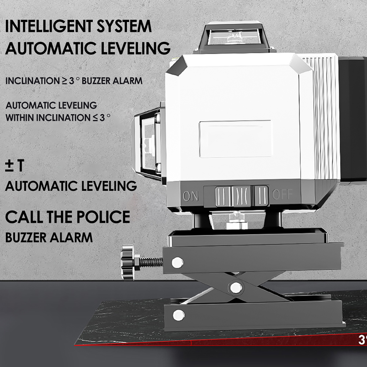 16 Lines 4D Green Laser Level Self-Leveling Wireless Remote 360 ...