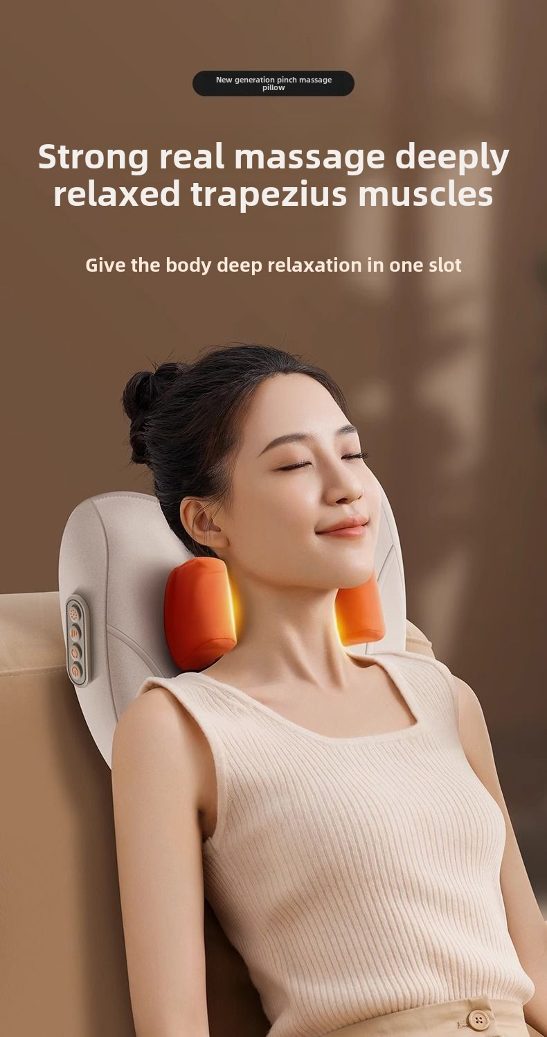 JAIYORL Neck Massager Pillow, Cervical and Trapezius Massage with ...