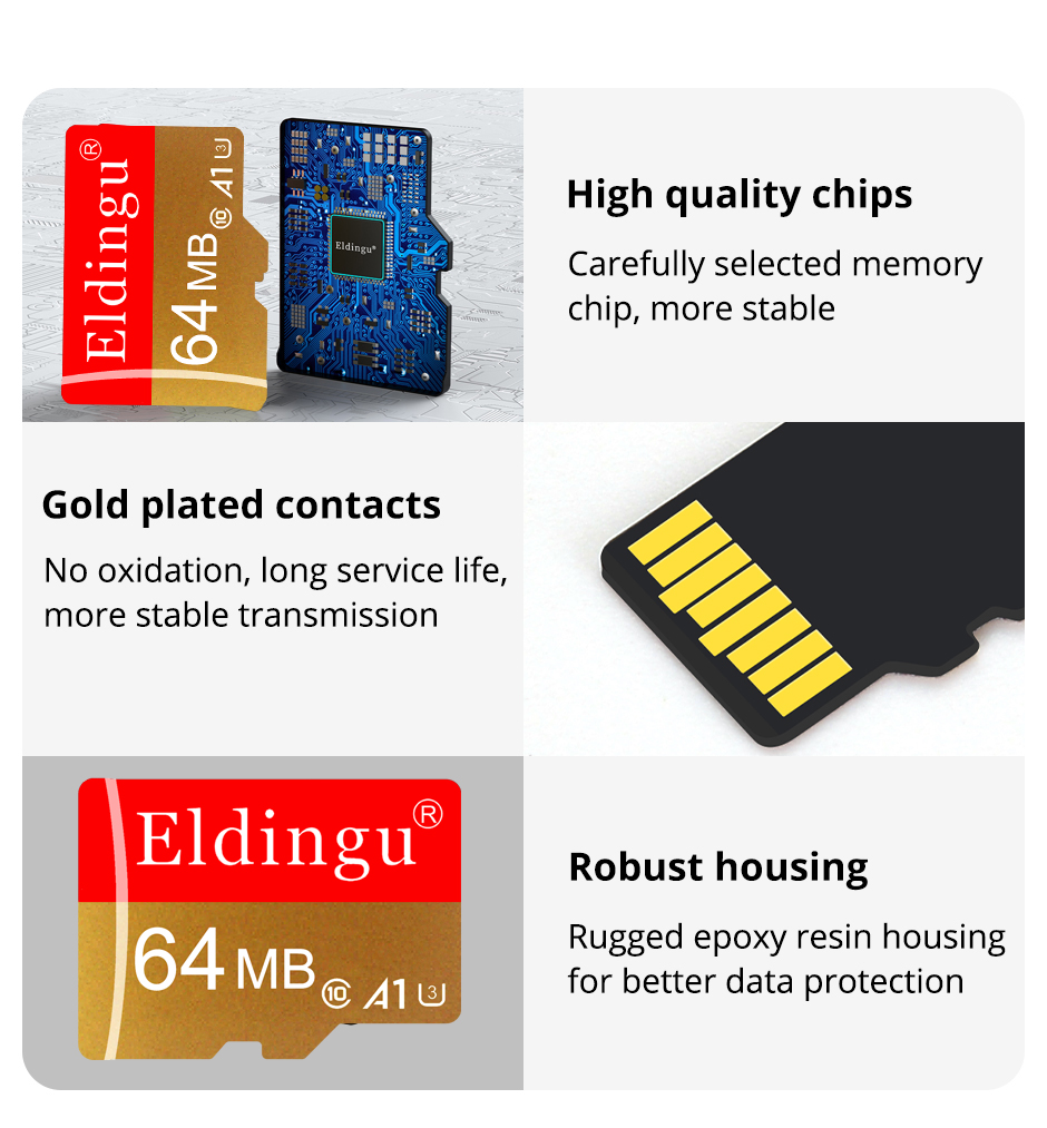 64MB MicroSD Card A1 - High Speed TF Memory Card for Tablet Camera PC ...