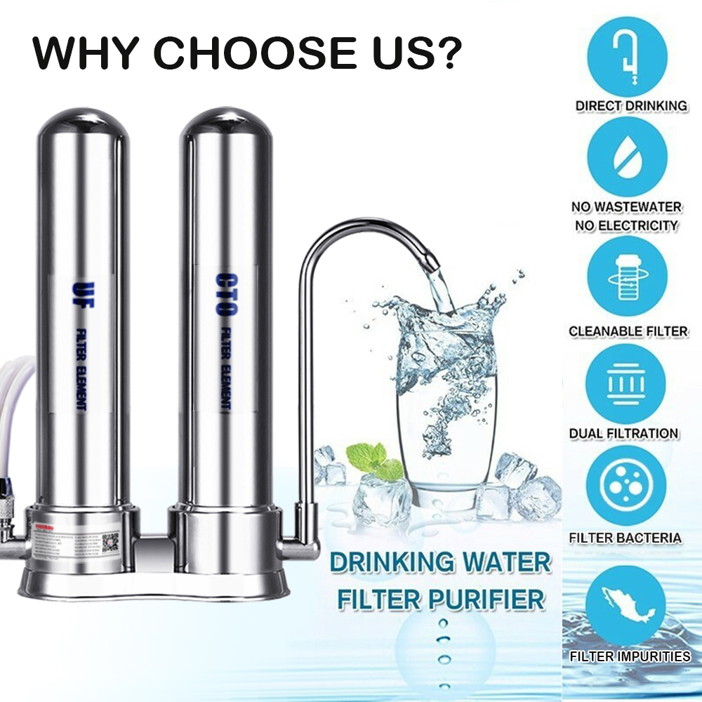 Direct Drinking Water Filter System Counter Top Ultrafiltration ...