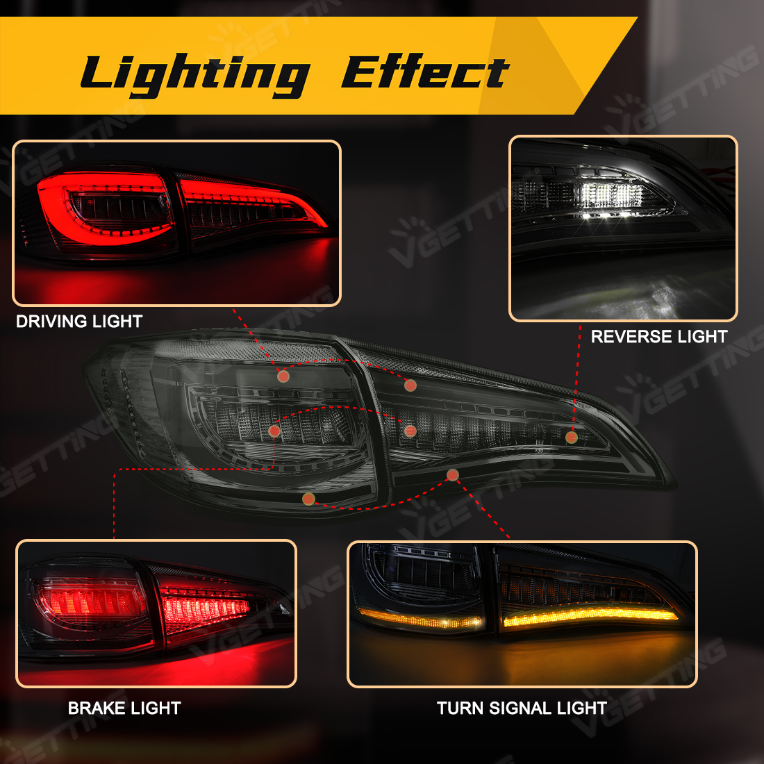Car Lights for Toyota Yaris Vios LED Tail Light 2018 2019 2020 2021 ...