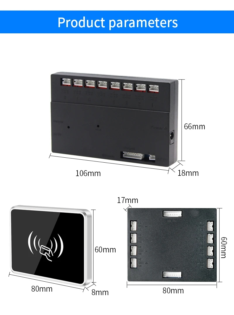 TThotel App 8 to 64 floor Rfid M1 Card Elevator Hierarchical controller system Elevator Access ...