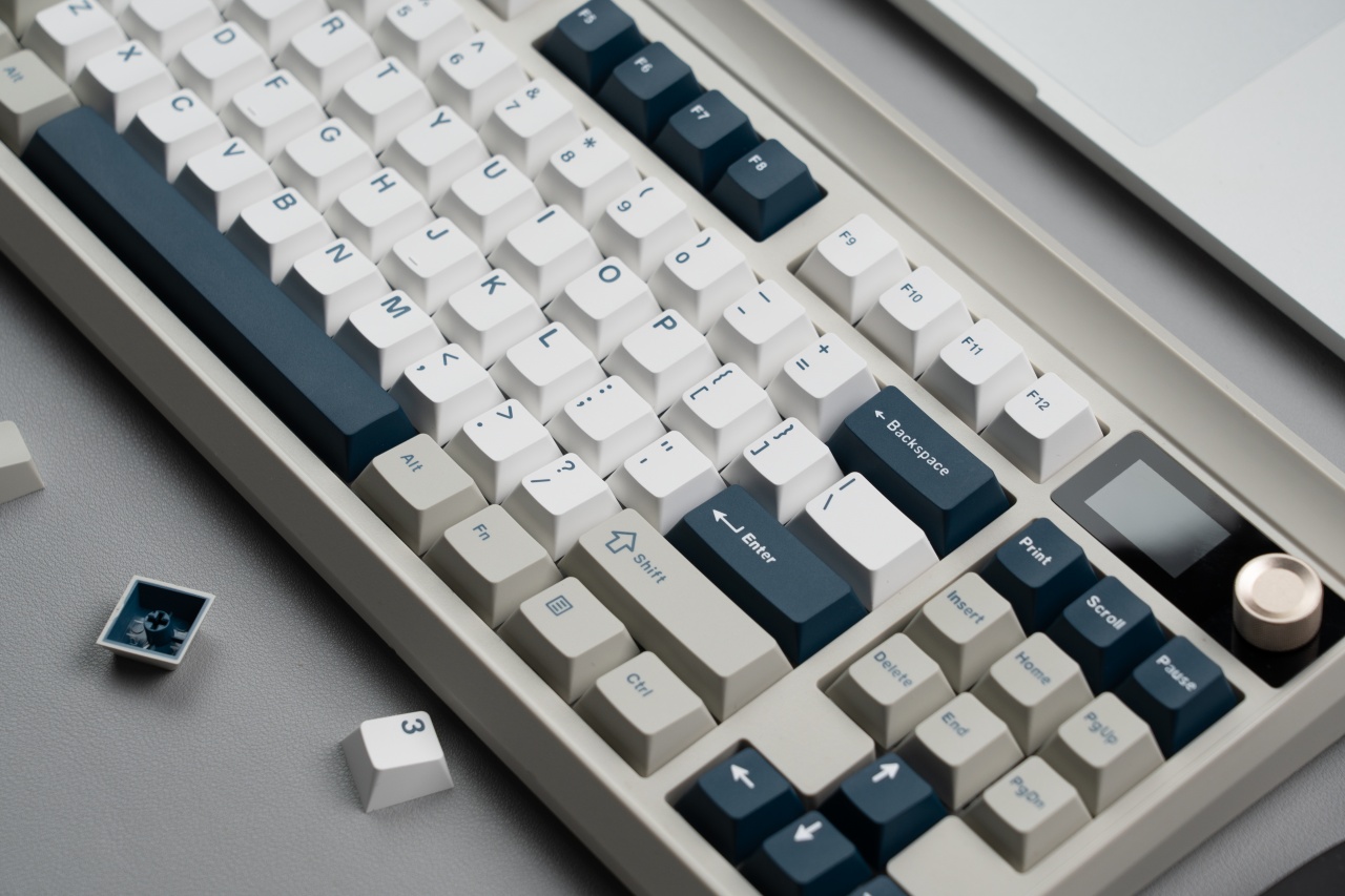 Womier 137 Keys Retro Blue PBT Double Shot Keycaps Set Minimalist ...