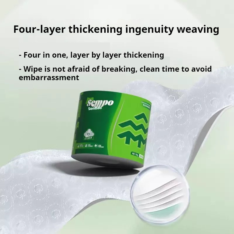 TISSUE PAPER ROLL Sempo Toilet Roll 4ply (1 box = 20 Rolls) Can be ...