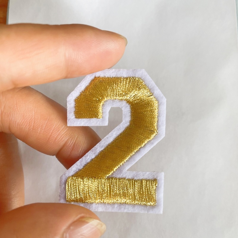 "Embroidery Iron-On Number Patches 0-9 | 5CM Sports Jersey Digits ...