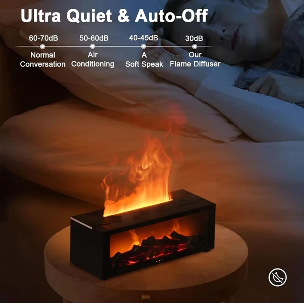 【12 hours delivery】Flame Ultrasonic Air Diffuser with Remote Control ...