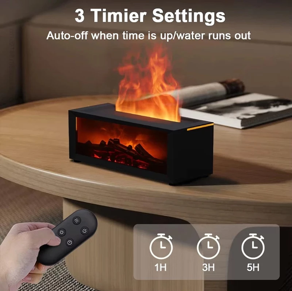 【12 hours delivery】Flame Ultrasonic Air Diffuser with Remote Control ...