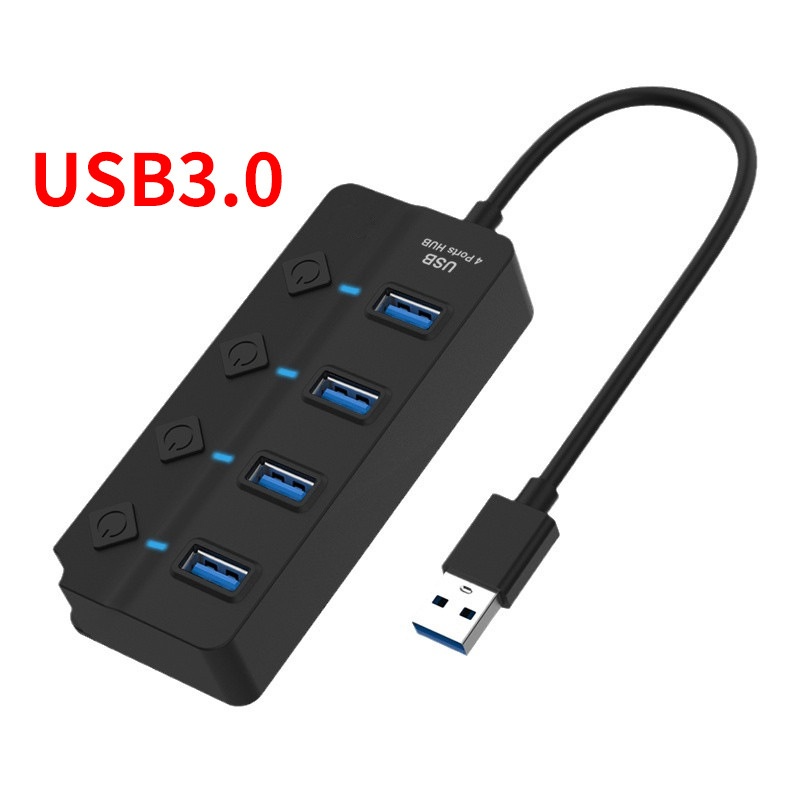 4 in 1 USB3.0 2.0 HUB Splitter Adapter Multi Independent Switch Dock ...