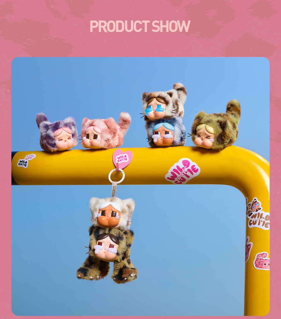 POP MART CRYBABY Wild but Cutie Series - Vinyl Plush Pendant Blind Box ...