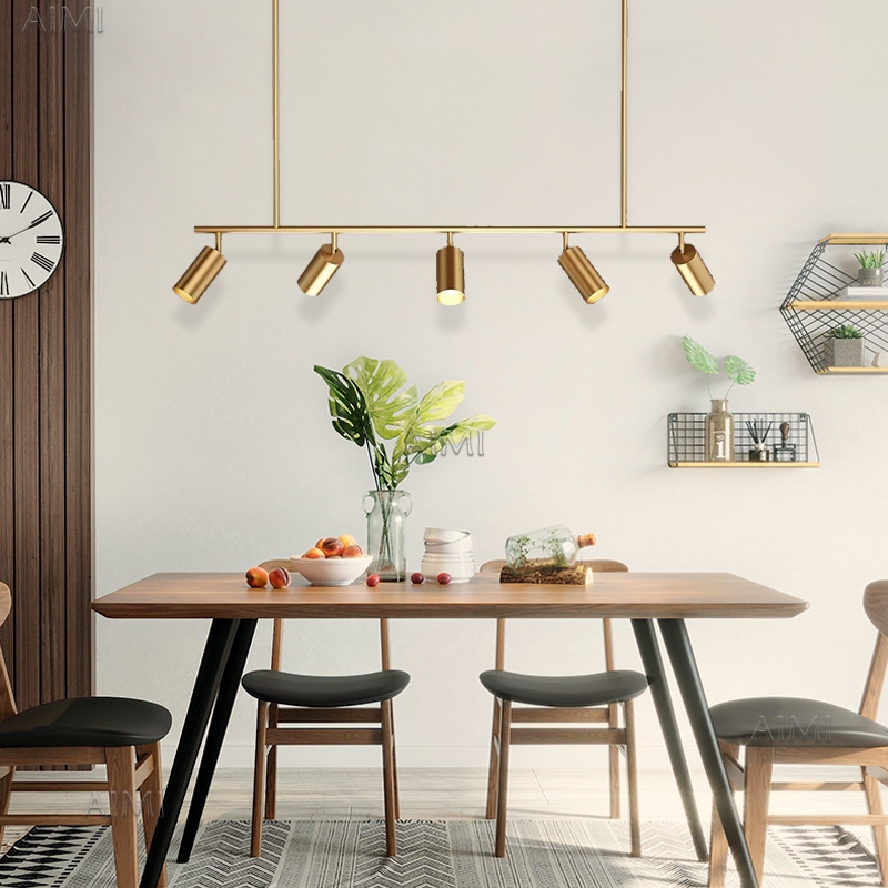 AIMI Nordic Telescopic Hanging Rod Spotlight Restaurant Living Room ...