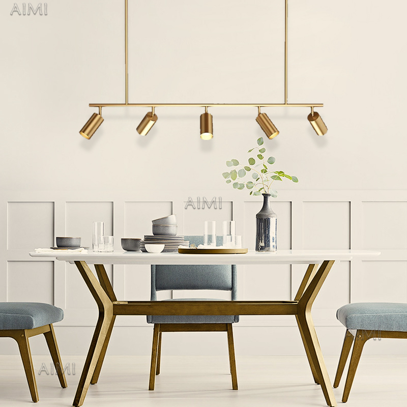 AIMI Nordic Telescopic Hanging Rod Spotlight Restaurant Living Room ...