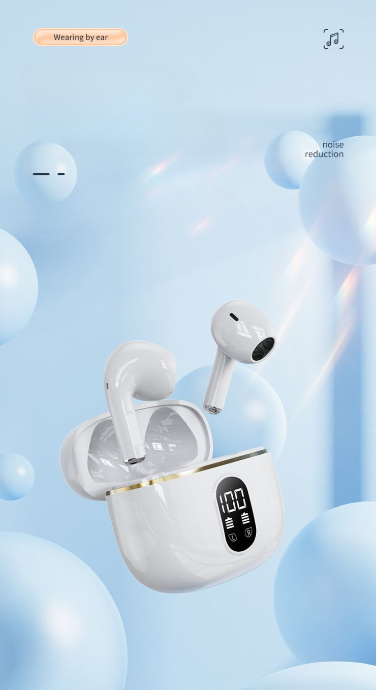 SPRISE X87 Bluetooth 5.3 TWS Wireless Headphones Touch Control LED Display Noise Reduction ...