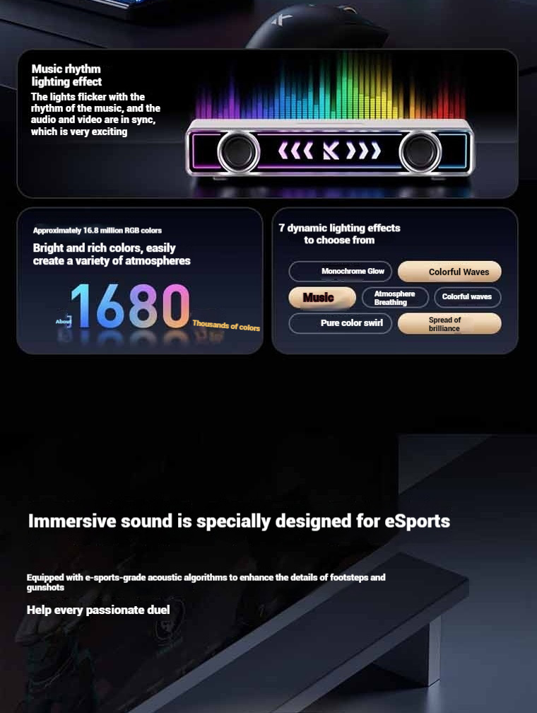 MCHOSE K20 pluggable microphone, wired Bluetooth 7.1 surround sound effect, self-developed dual ...