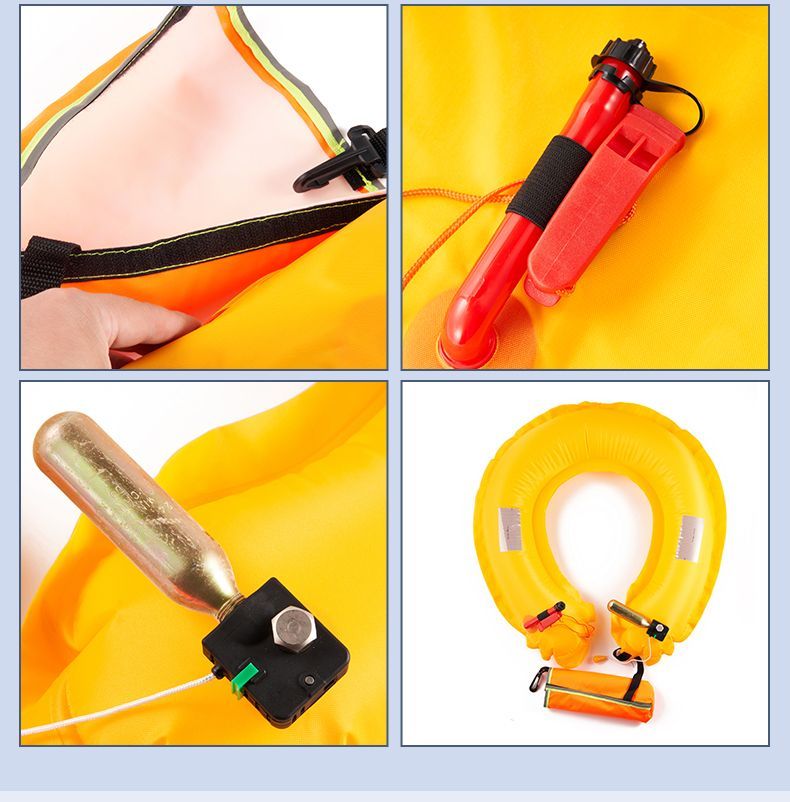 Falling Water Protection Automatic Inflatable Life Buoy with Broken ...