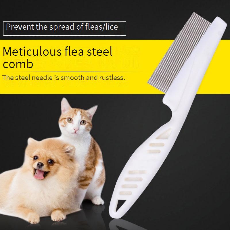 Stainless Steel Fine Tooth Comb - Dual-Purpose Pet and Human Lice ...