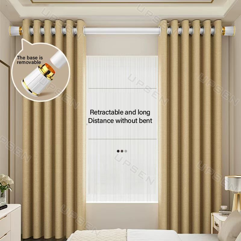 100-500cm Stainless steel Punch-Free Curtain/Telescopic tension Rod ...