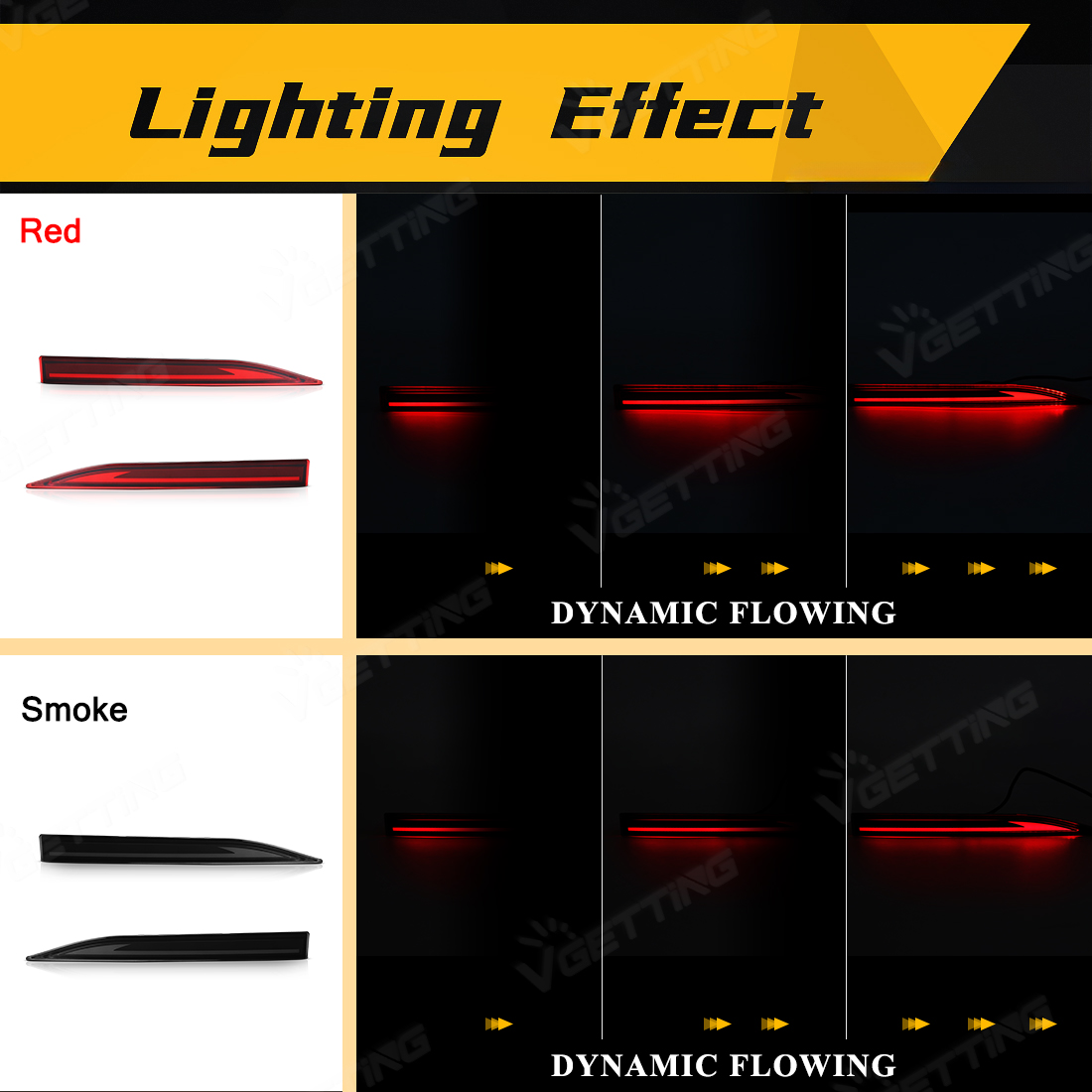 Vgetting Toyota Yaris Ativ Vios 2022-2024 LED Bumper Reflector Light 3 ...