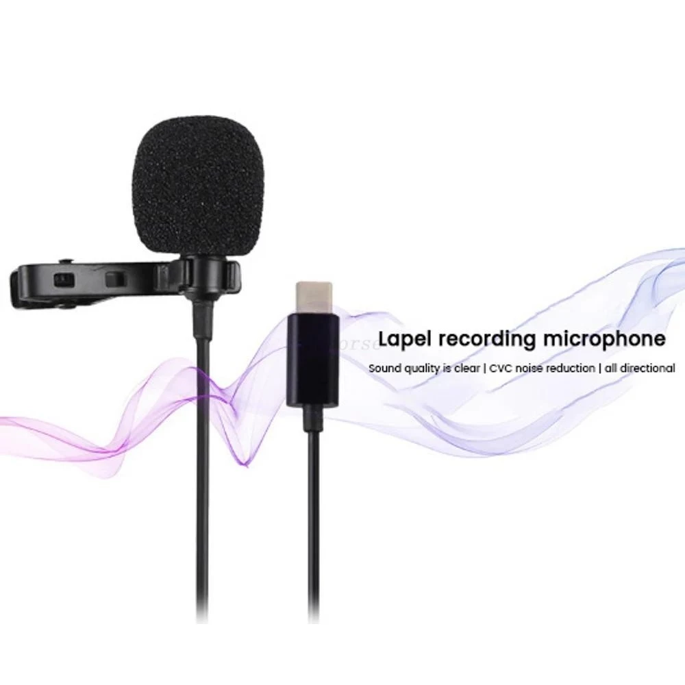 Lavalier Microphone High Fidelity External Recording Camera Accessories ...