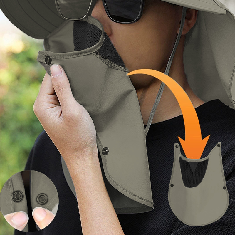 Wide Brimmed Sun Hat With 360 Degree Protection And Visor Ventilation ...