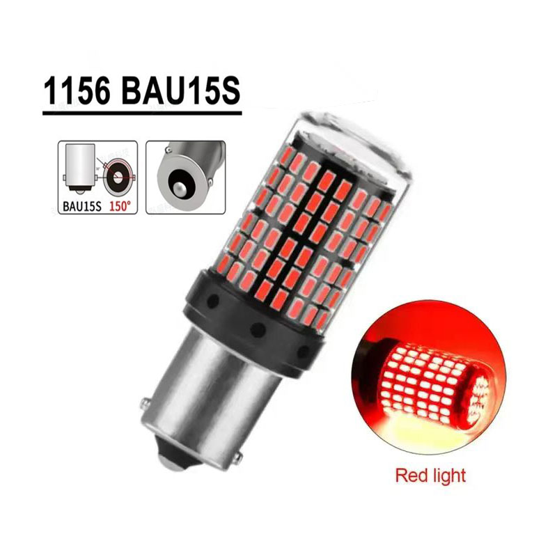 2-Pack 1156 T20 LED Bulbs BA15S BAU15S Turn Signal P21W 7440 1157 ...