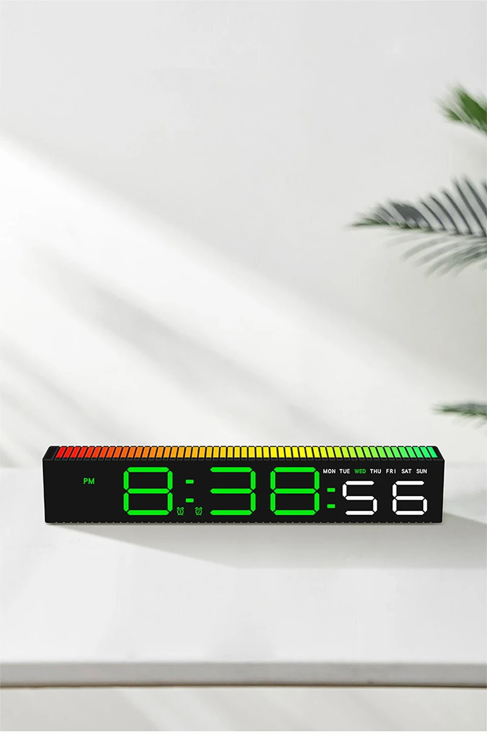 Digital Pickup LED Clocks Rechargeable Dual Alarm Table Clock with 3 ...