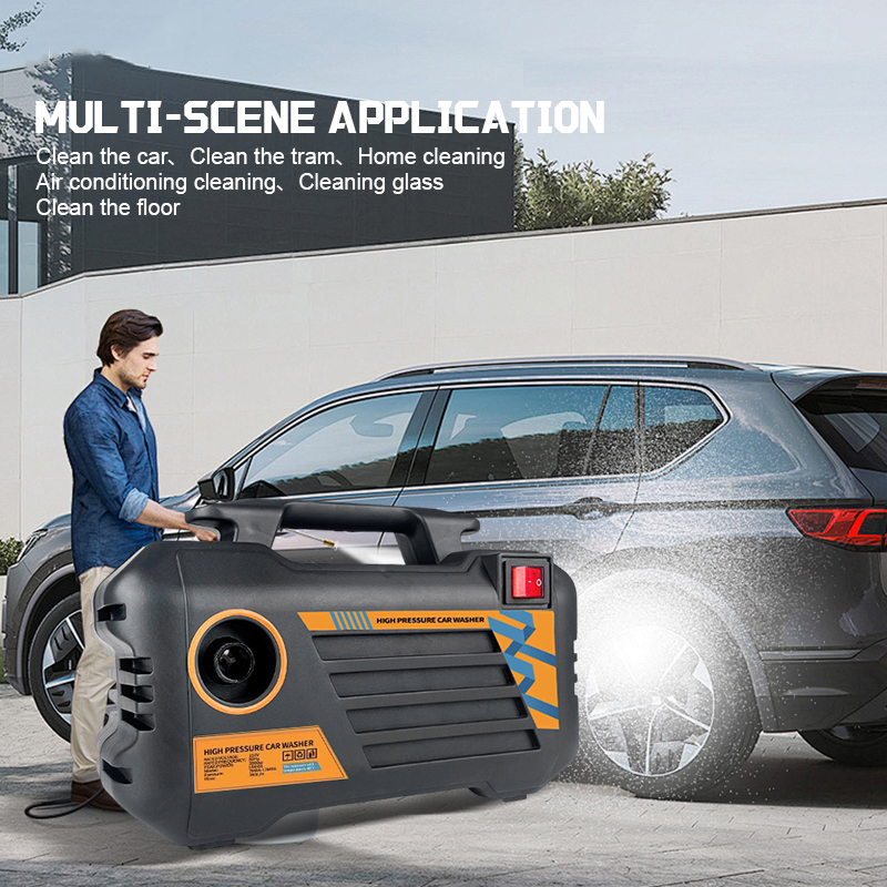 【MY Stock】3000W High Pressure Water Jet Car Wash Home Cleaner Spray Car Washer Automatic Water ...