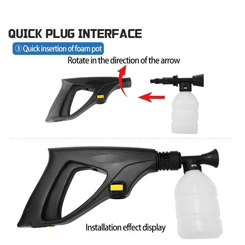 【MY Stock】3000W High Pressure Water Jet Car Wash Home Cleaner Spray Car Washer Automatic Water ...