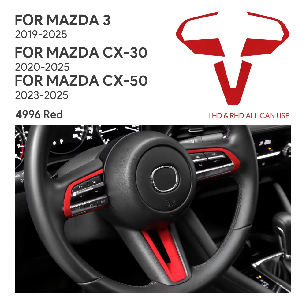 Top Suede Trim LHD RHD Sticker For Mazda 3 Axela 2019-2024 2025 CX30 CX ...