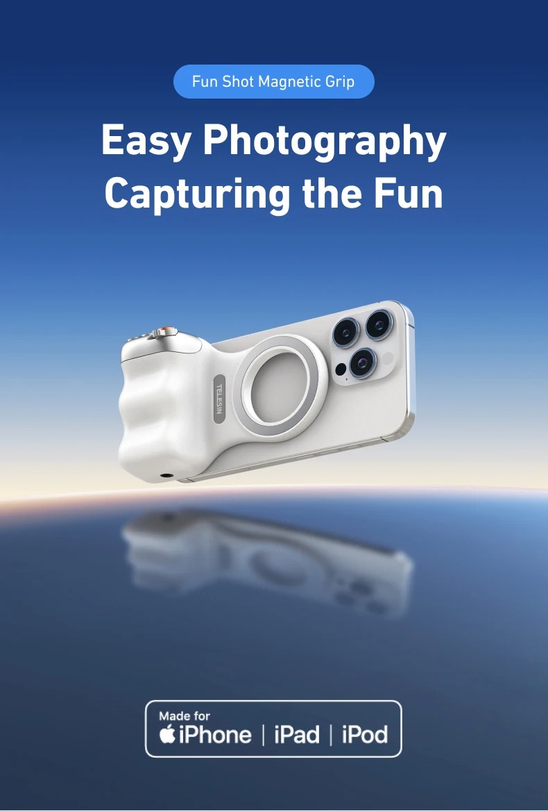 Magnetic Phone Camera Shoot Hand Grip Phone Holder Shooting Aid Remote ...
