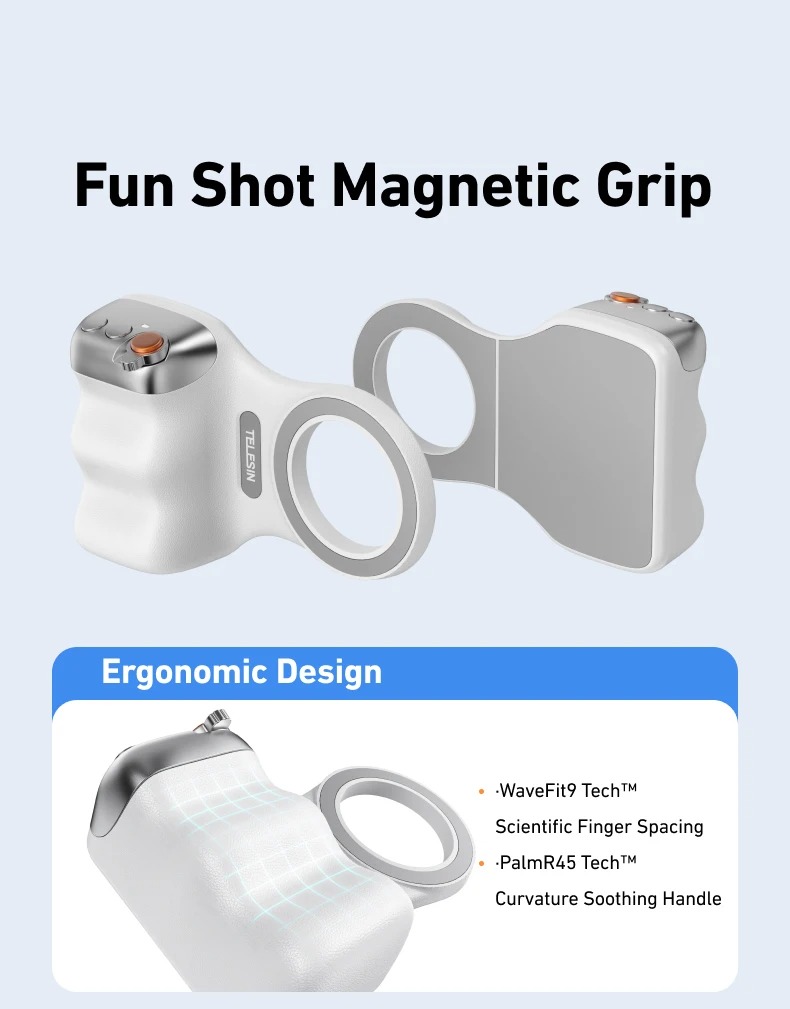 Magnetic Phone Camera Shoot Hand Grip Phone Holder Shooting Aid Remote ...