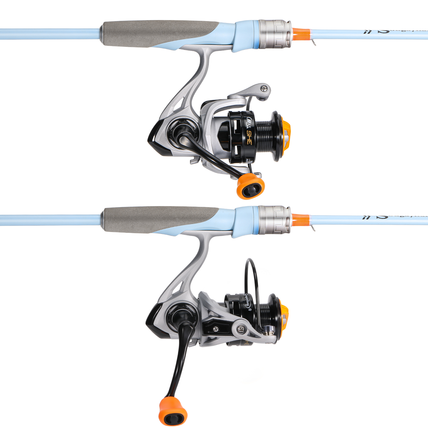 Sougayilang 1.8M-2.1M Spinning Fishing Rod and Reel Set Joran Mancing 5 ...