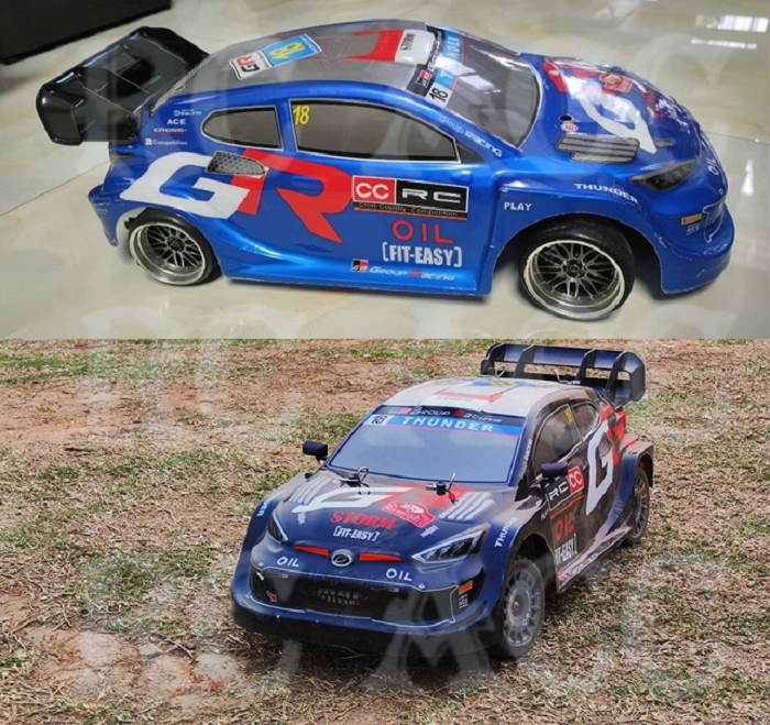 RC 260mm Wheelbase PVC Painted Body Shell with/ Tail For 1/10 HSP ...